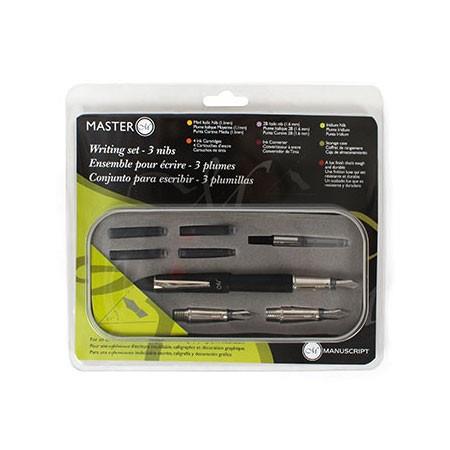 Manuscript Master Writing Set with 3 Nibs