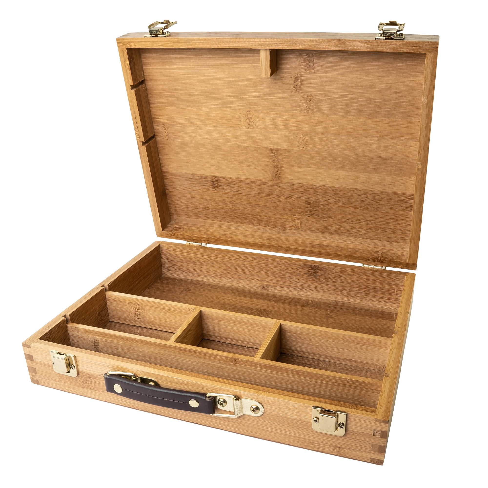 Pacific Arc Solid Bamboo Paint and Tool Boxes