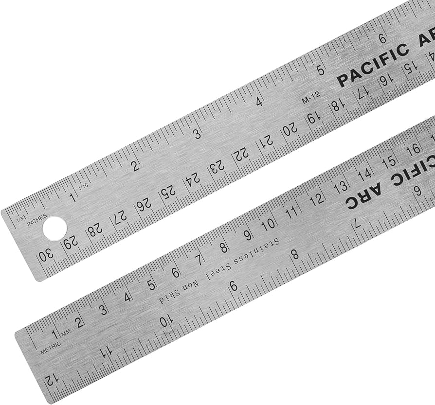 Pacific Arc Stainless Steel Ruler